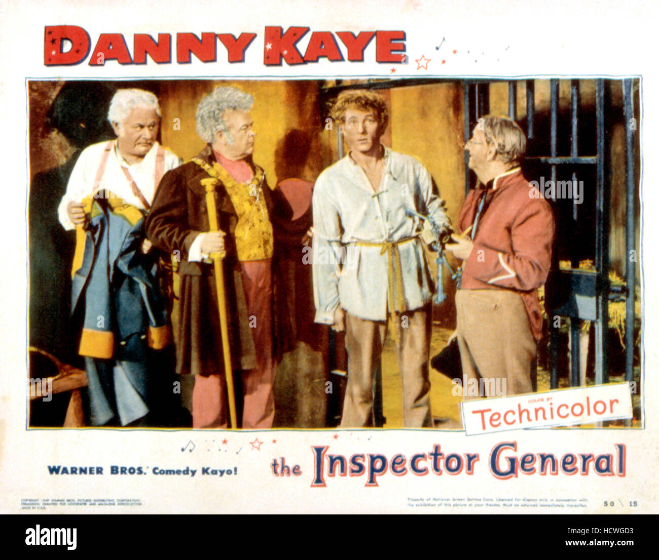THE INSPECTOR GENERAL, Alan Hale Sr., Gene Lockhart, Danny Kaye, 1949 ...