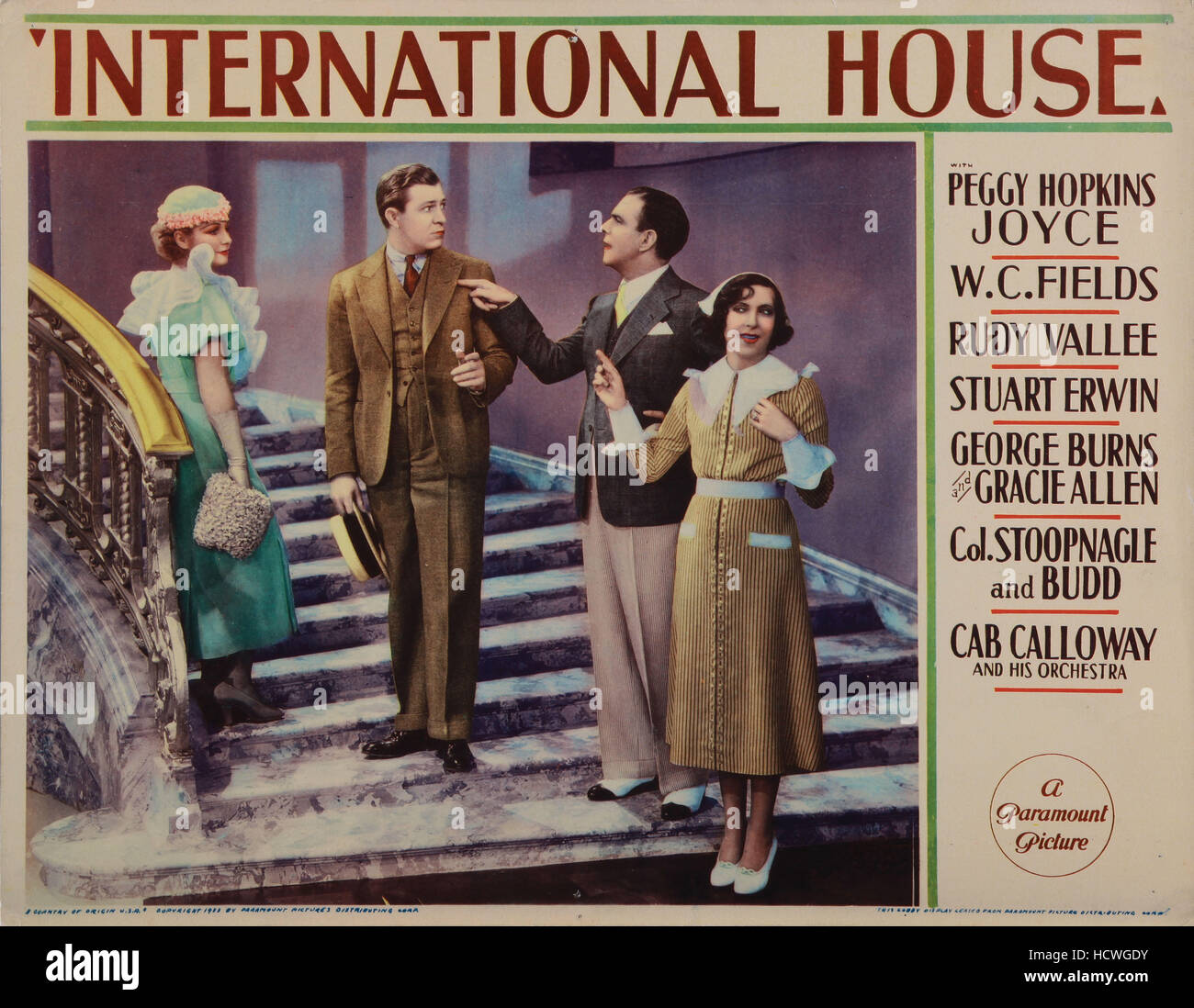 INTERNATIONAL HOUSE, Sari Maritza, Stuart Erwin, George Burns, Gracie ...