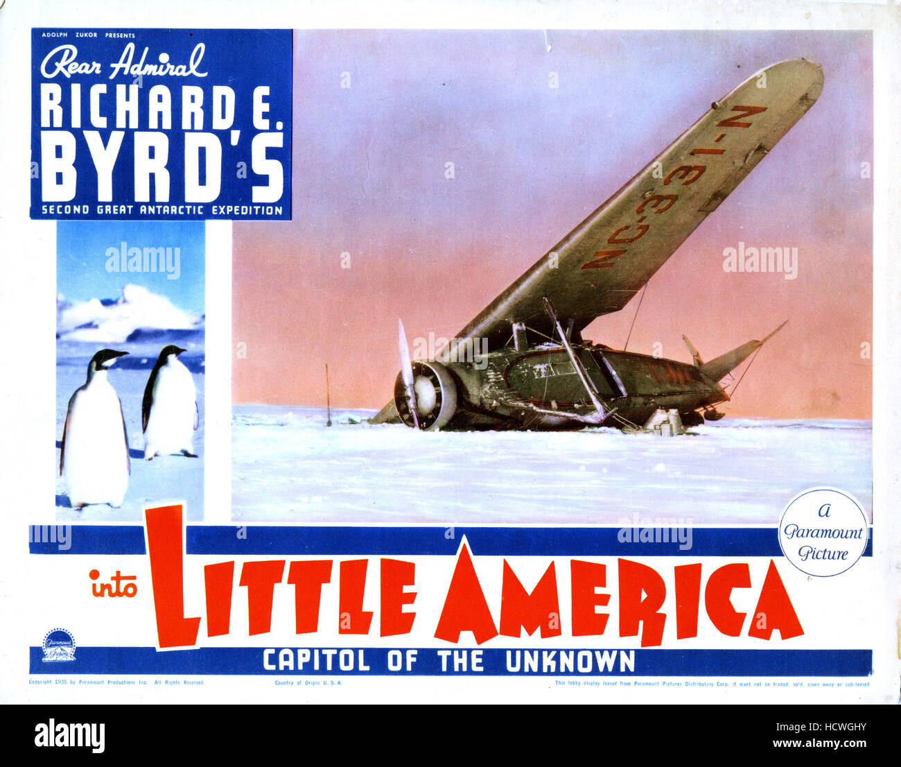 INTO LITTLE AMERICA, 1935 Stock Photo - Alamy