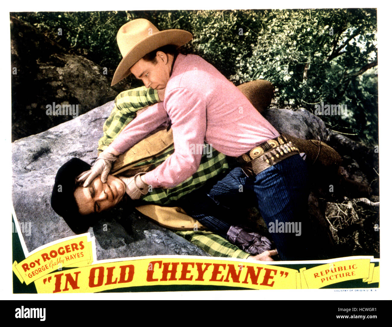 IN OLD CHEYENNE, from left: Hal Taliaferro, Roy Rogers, 1941 Stock ...