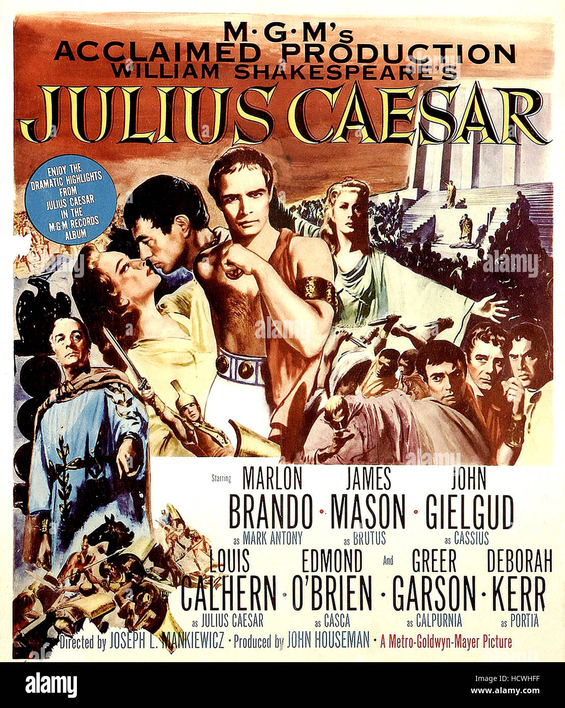 JULIUS CAESAR, Marlon Brando, 1953 Stock Photo - Alamy