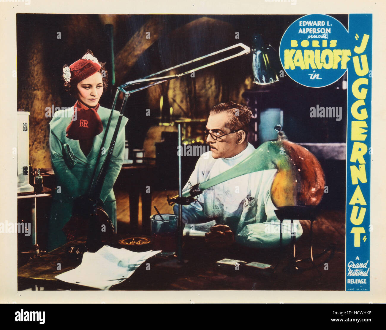 JUGGERNAUT, Joan Wyndham, Boris Karloff, 1936 Stock Photo - Alamy