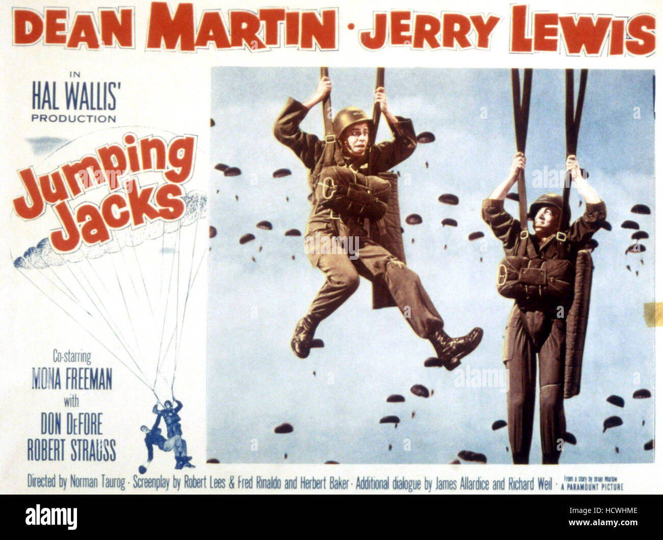 JUMPING JACKS, Jerry Lewis, Dean Martin, 1952 Stock Photo - Alamy