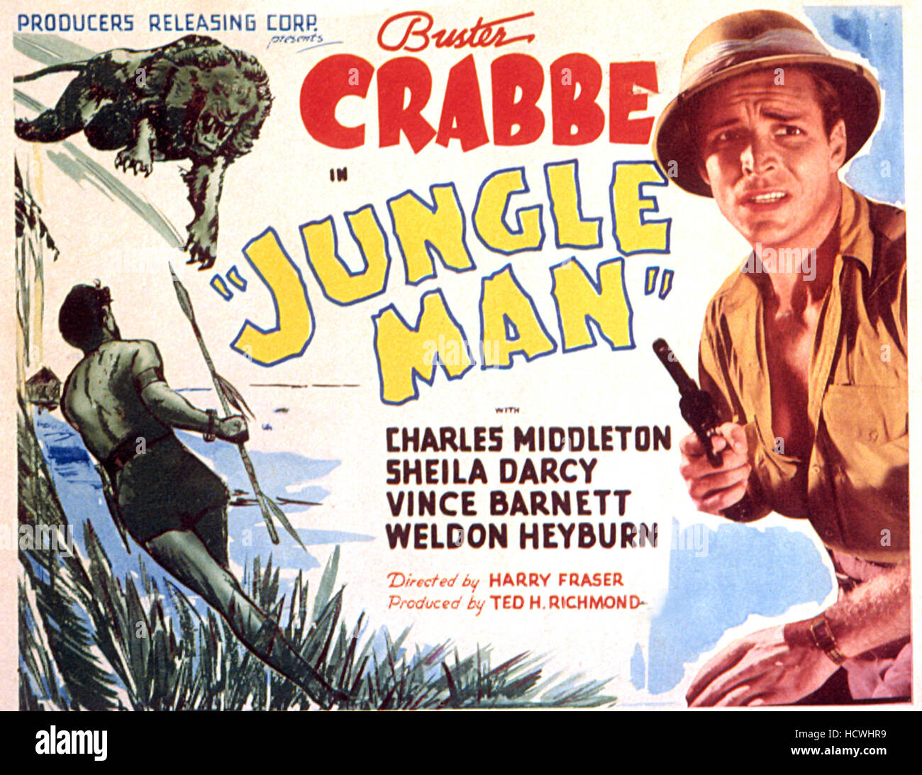 JUNGLE MAN, Buster Crabbe, 1941 Stock Photo - Alamy