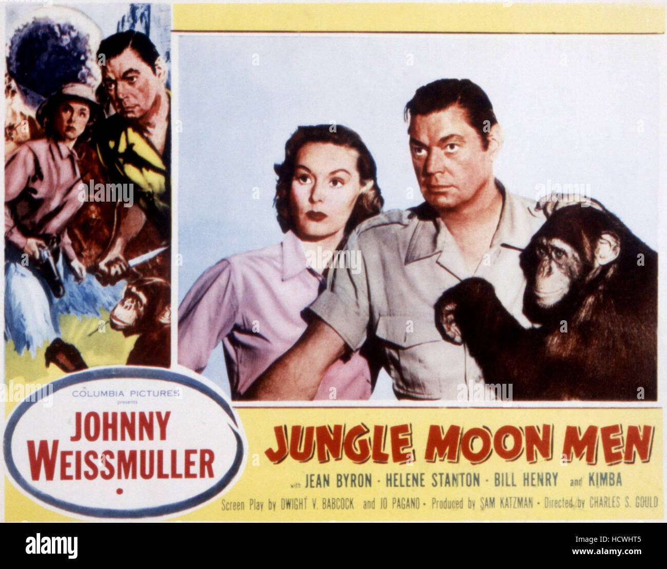 JUNGLE MOON MEN, Jean Byron, Johnny Weissmuller, 1955 Stock Photo - Alamy