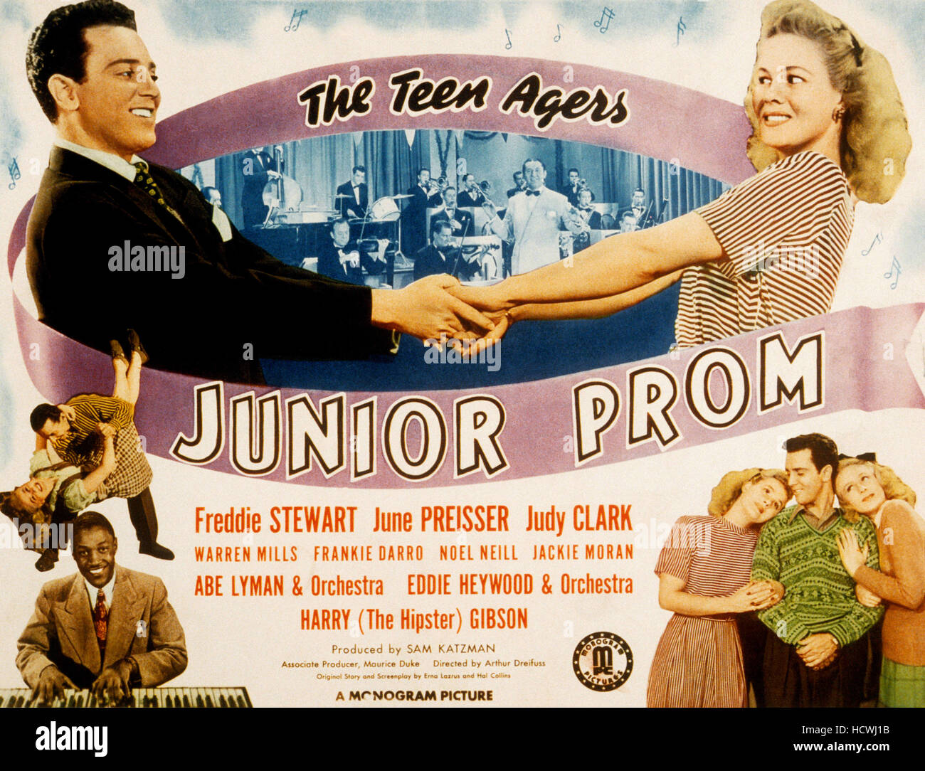 JUNIOR PROM, top, from left, Freddie Stewart, June Preisser; bottom ...