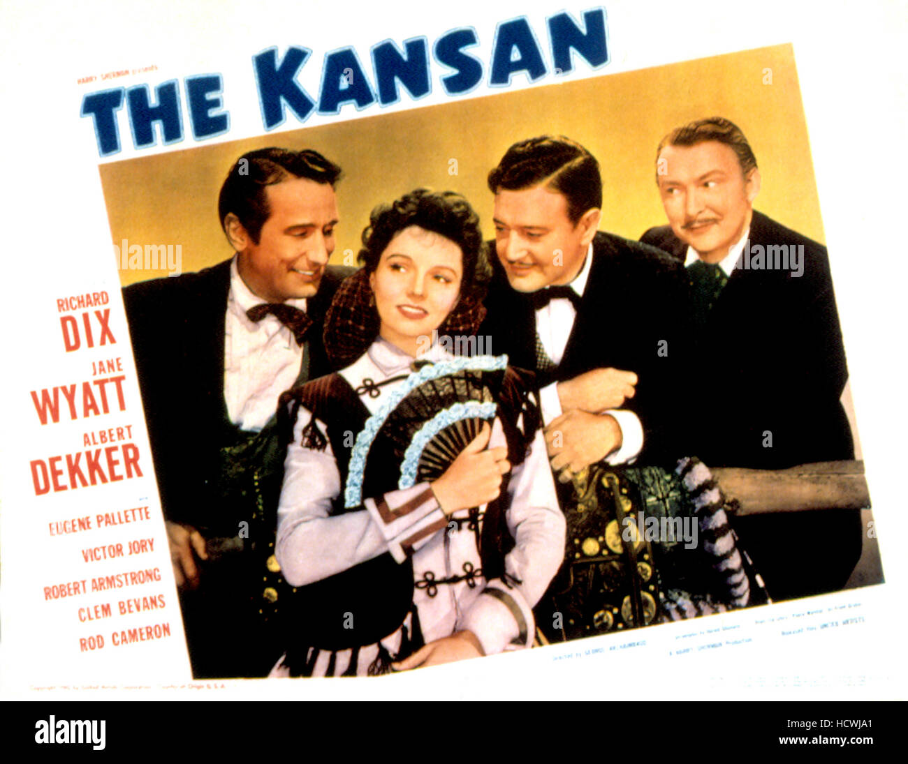 THE KANSAN, Richard Dix, Jane Wyatt, Victor Jory, Albert Dekker, 1943 ...