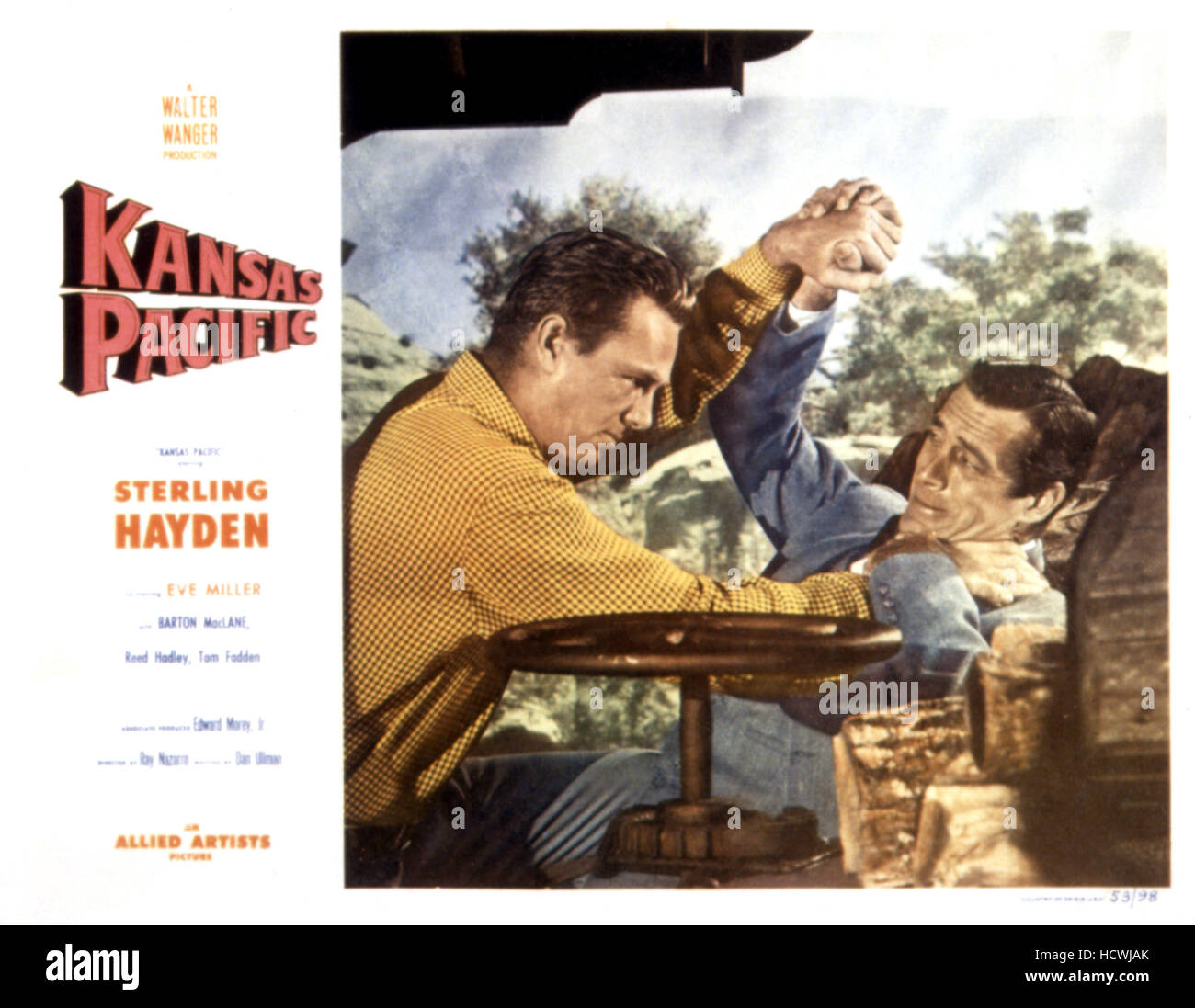 KANSAS PACIFIC, Sterling Hayden, Reed Hadley, 1953 Stock Photo - Alamy