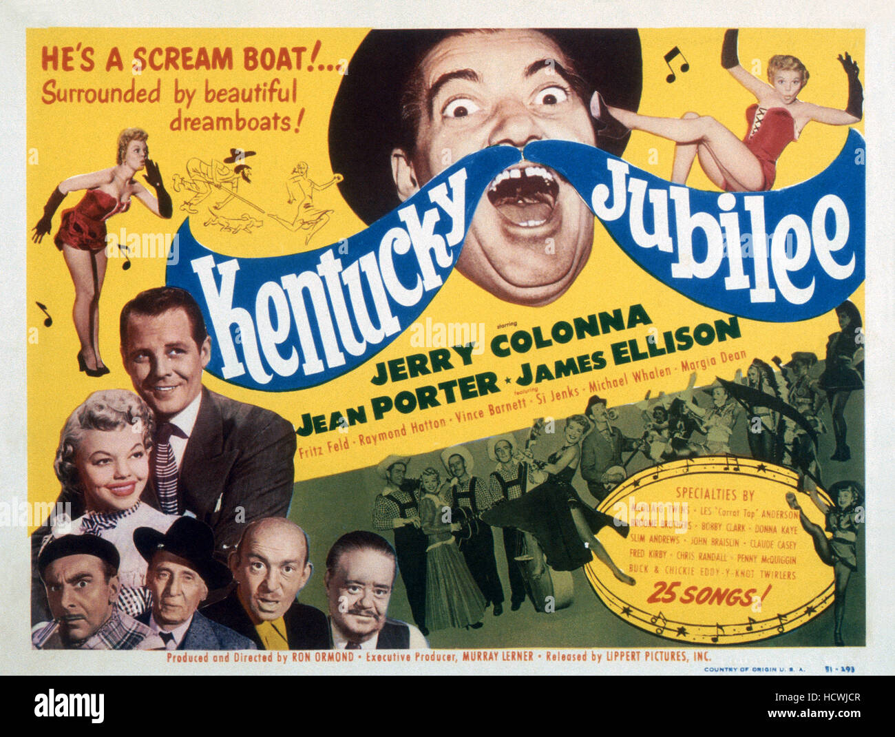 KENTUCKY JUBILEE, Jean Porter (top left and right), Jerry Colonna ...