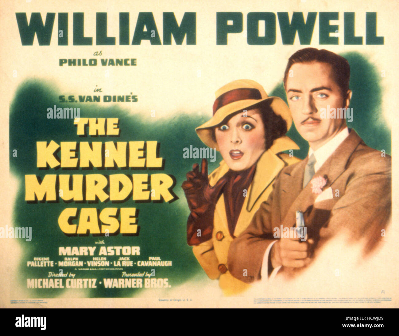 THE KENNEL MURDER CASE, Mary Astor, William Powell, 1933 Stock Photo - Alamy