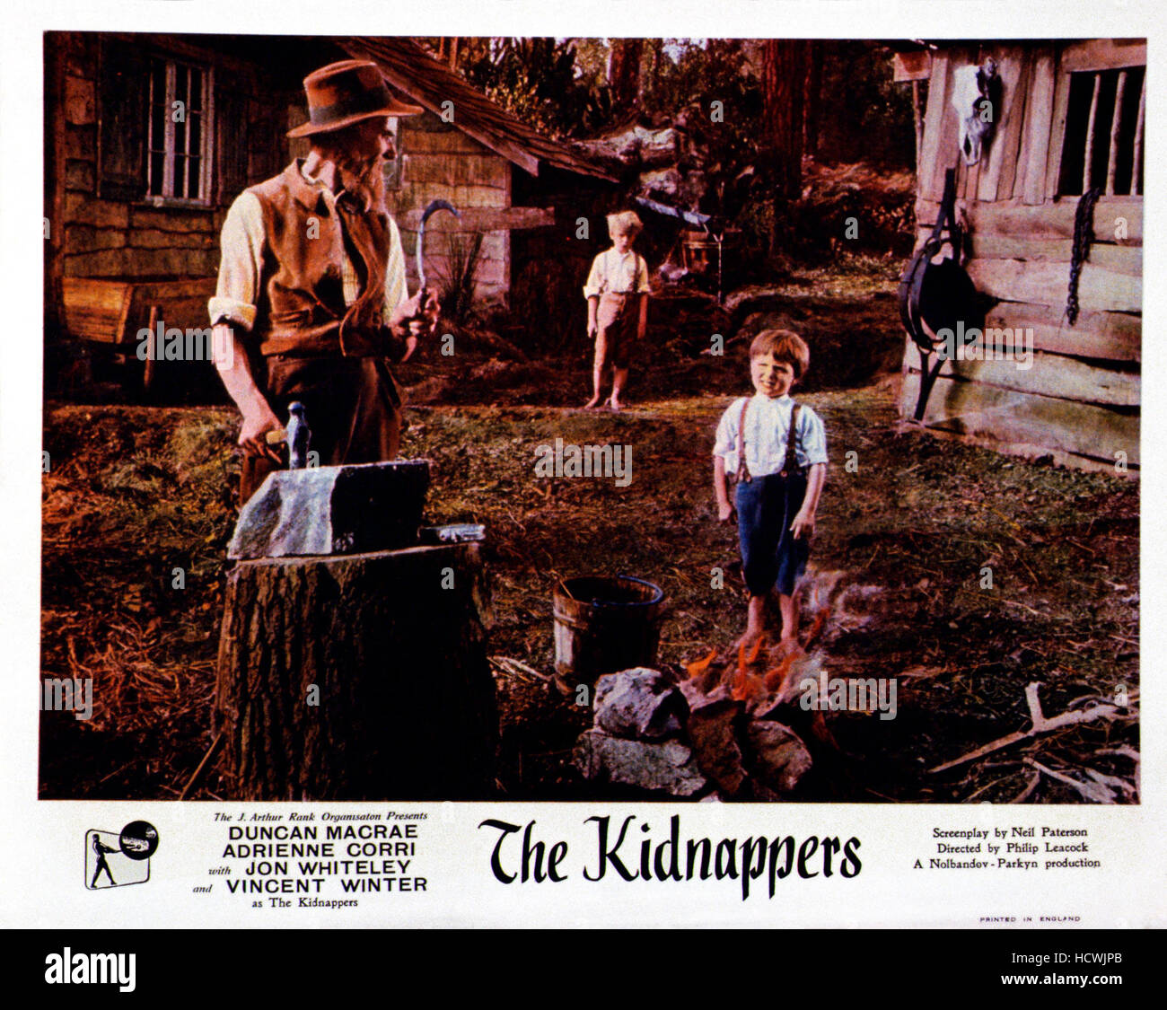 THE KIDNAPPERS, (aka THE LITTLE KIDNAPPERS), British lobbycard, front ...