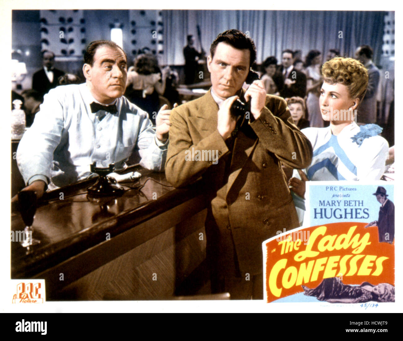 THE LADY CONFESSES, Hugh Beaumont, Claudia Drake, 1945 Stock Photo - Alamy