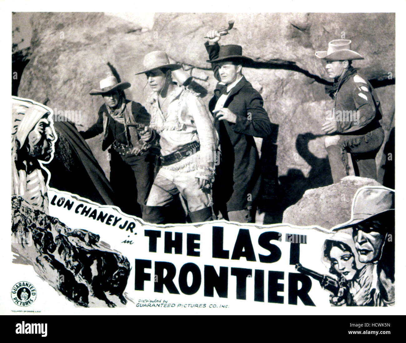 THE LAST FRONTIER, Lon Chaney, Jr., Francis X. Bushman, Jr. (lifting ...