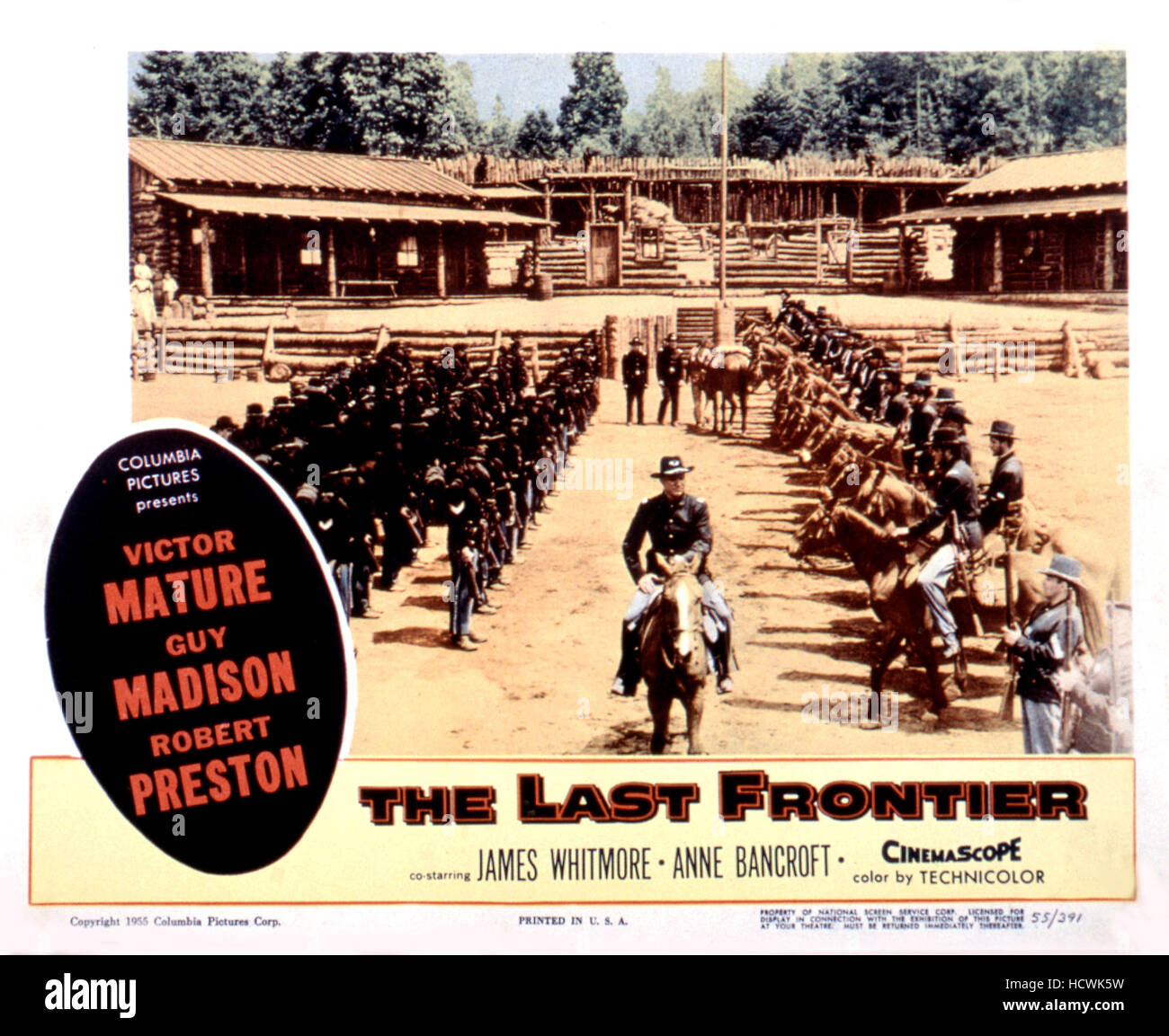 THE LAST FRONTIER, lobby card poster art, 1955. (c)Columbia Pictures ...