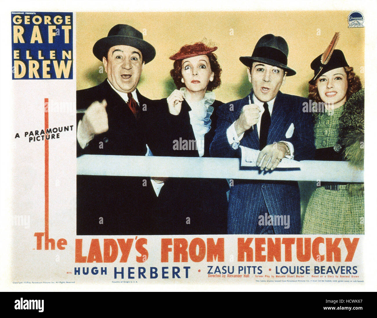THE LADY'S FROM KENTUCKY, from left: Hugh Herbert, ZaSu Pitts, George ...
