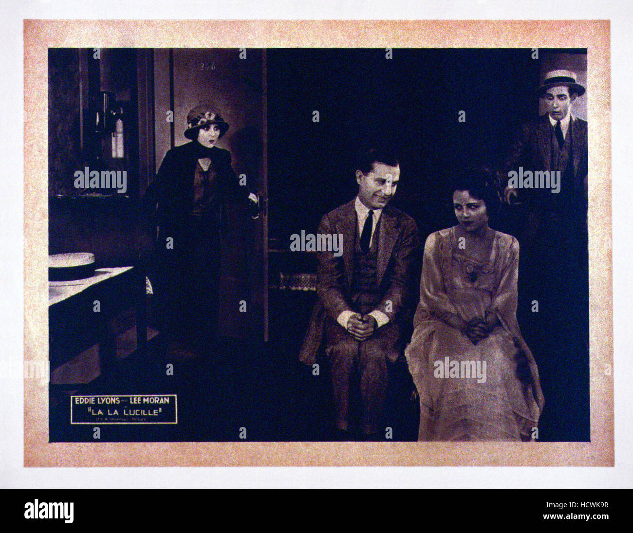 LA LA LUCILLE, US lobbycard, from left: Ane Cornwall, Eddie Lyons ...