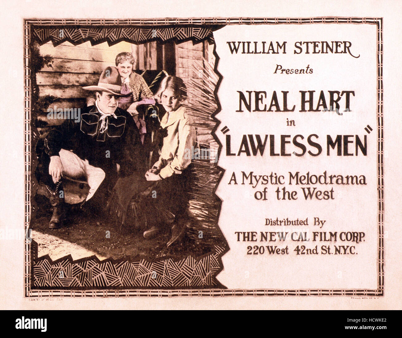LAWLESS MEN, Neal Hart (left), 1924 Stock Photo - Alamy