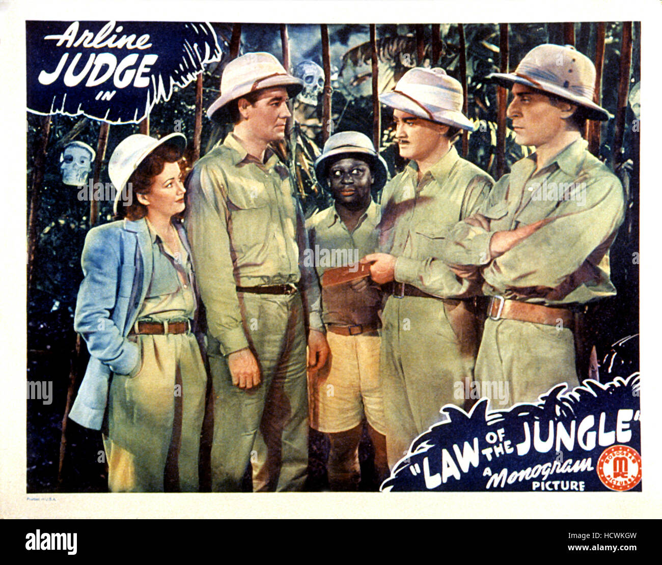 LAW OF THE JUNGLE, Arline Judge, John King, Mantan Moreland, Arthur O ...