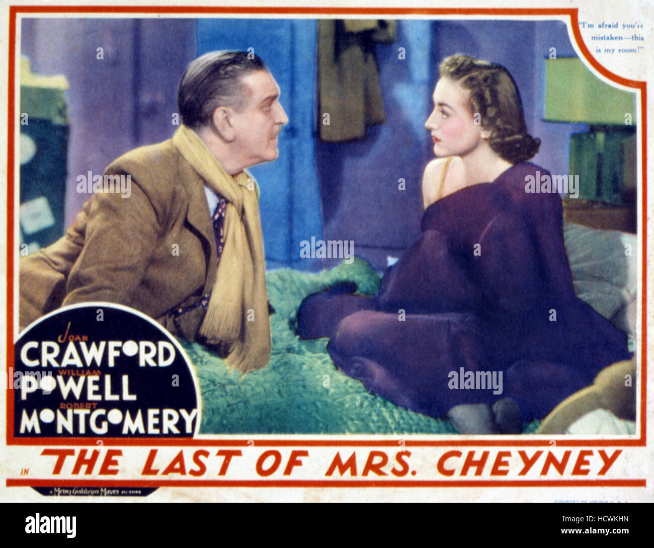 THE LAST OF MRS. CHEYNEY, Frank Morgan, Joan Crawford, 1937 Stock Photo ...