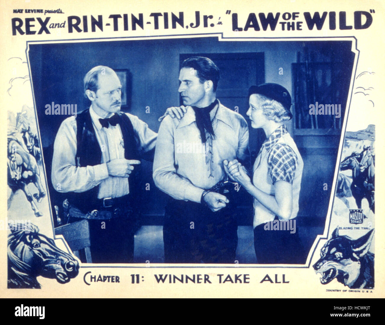 LAW OF THE WILD, Jack Rockwell, Bob Custer, Lucile Browne, 1934 Stock ...