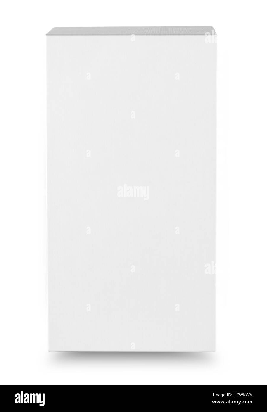Standing white rectangular box isolated on white background Stock Photo ...