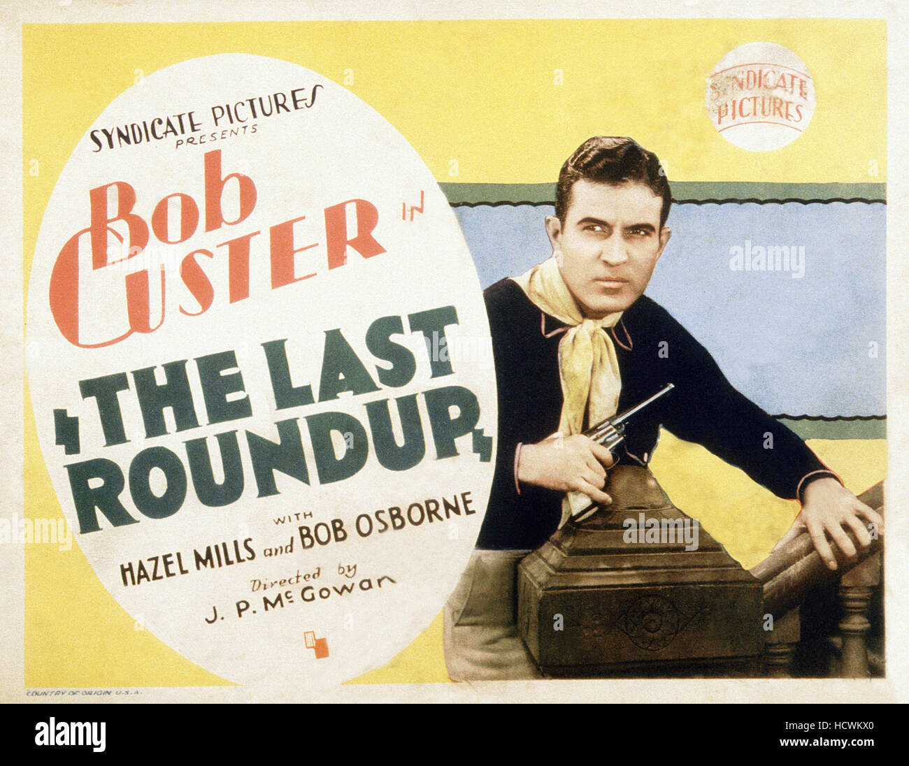 THE LAST ROUNDUP, Bob Custer, 1929 Stock Photo - Alamy