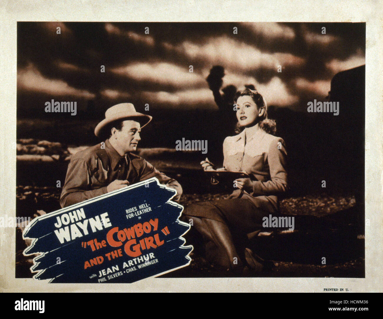 A LADY TAKES A CHANCE, (aka THE COWBOY AND THE GIRL), from left: John ...