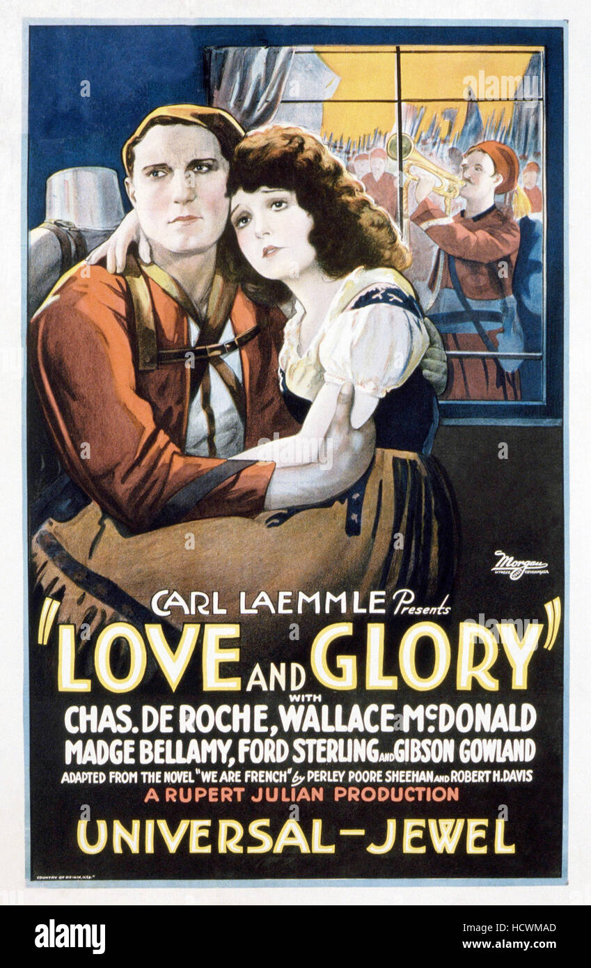 LOVE AND GLORY, from left: Charles de Rochefort, Madge Bellamy, Wallace ...