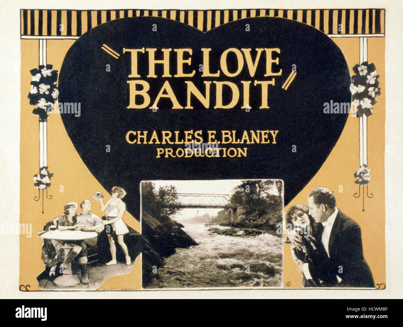 THE LOVE BANDIT, embracing from left: Doris Kenyon, Victor Sutherland ...