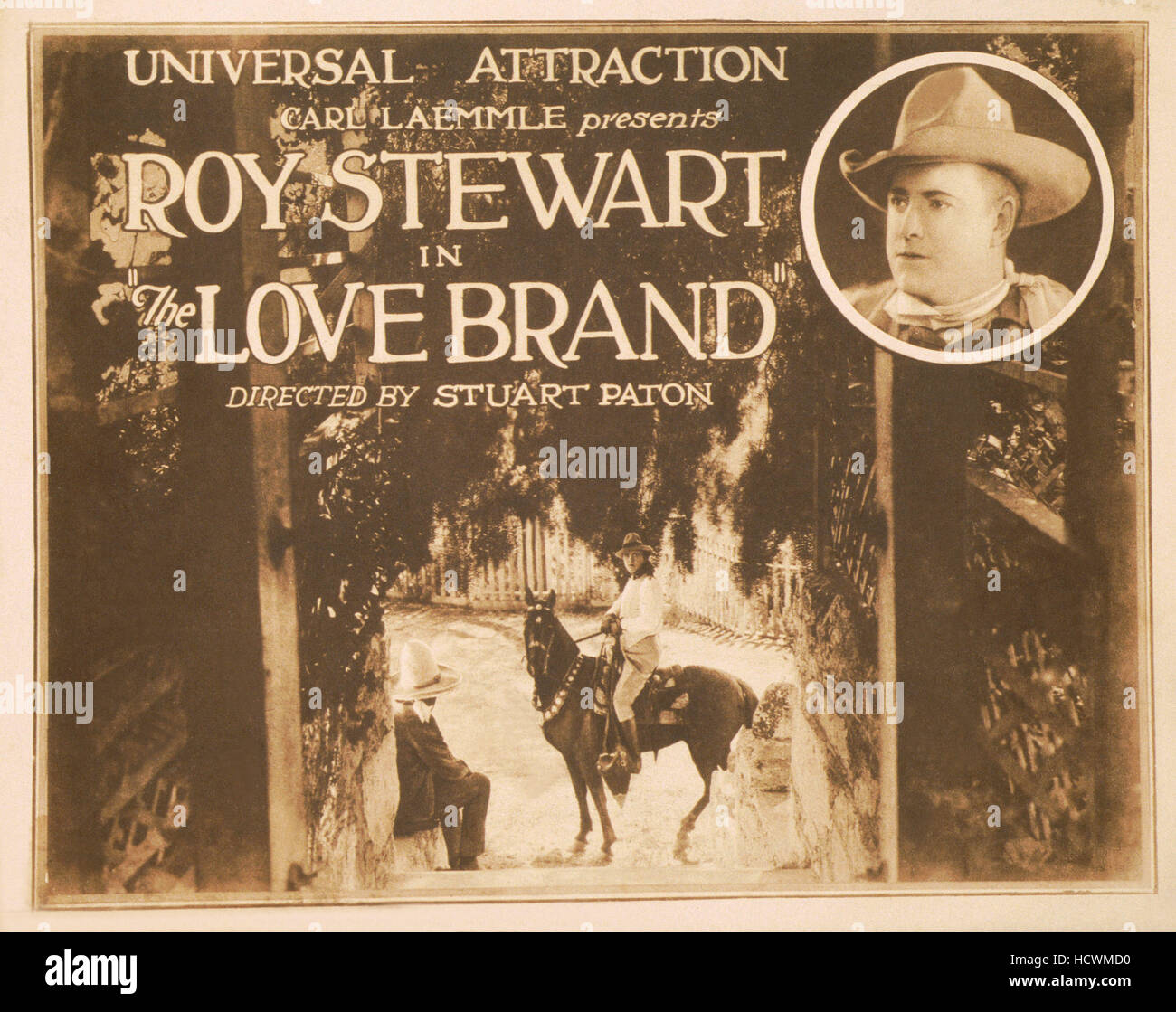 THE LOVE BRAND, Roy Stewart (top), 1923 Stock Photo - Alamy