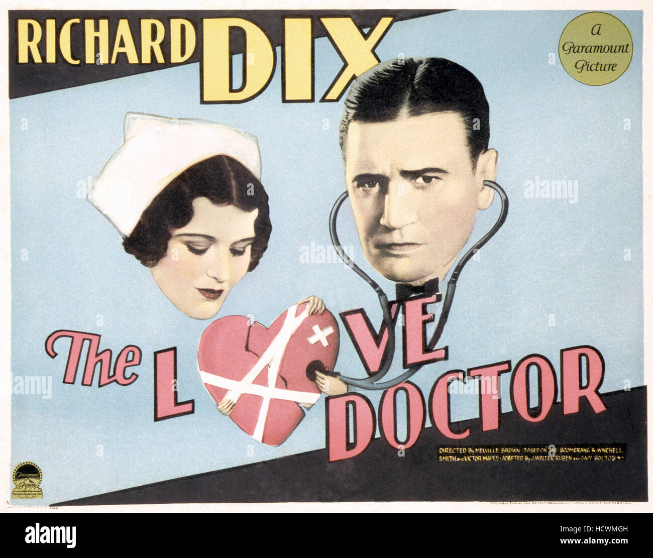 THE LOVE DOCTOR, from left: June Collyer, Richard Dix, 1929 Stock Photo ...