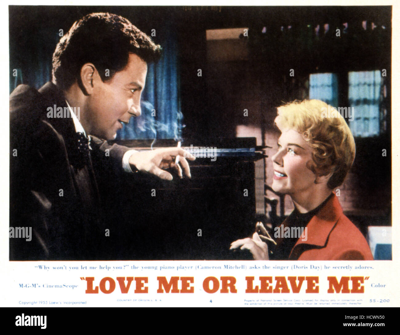 LOVE ME OR LEAVE ME, Cameron Mitchell, Doris Day, 1955 Stock Photo - Alamy