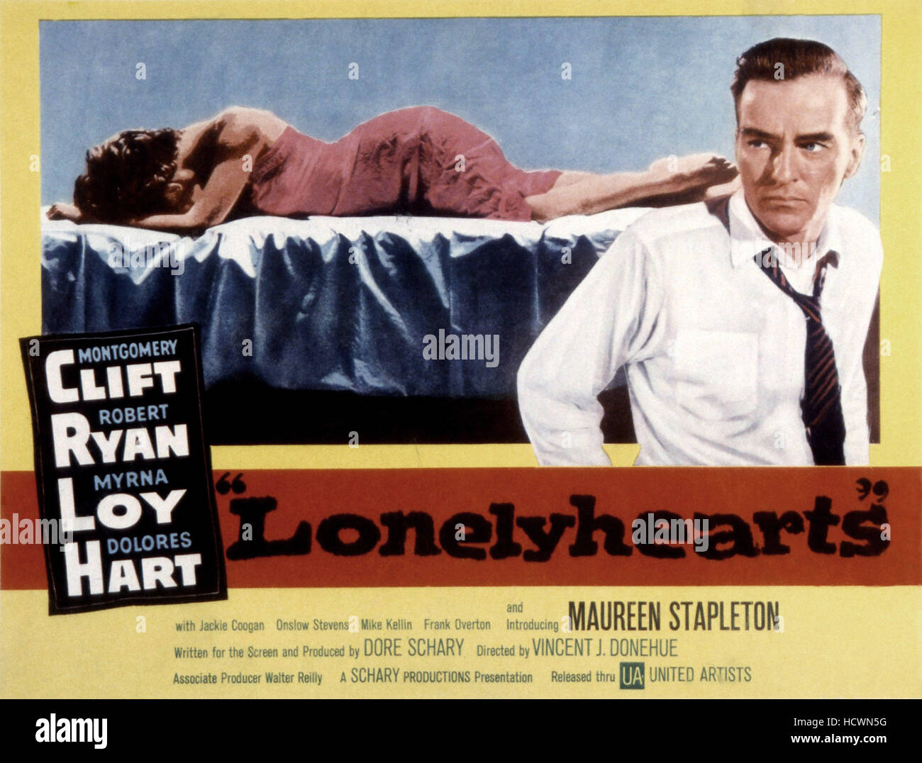 LONELYHEARTS, Dolores Hart, Montgomery Clift, 1958 Stock Photo - Alamy