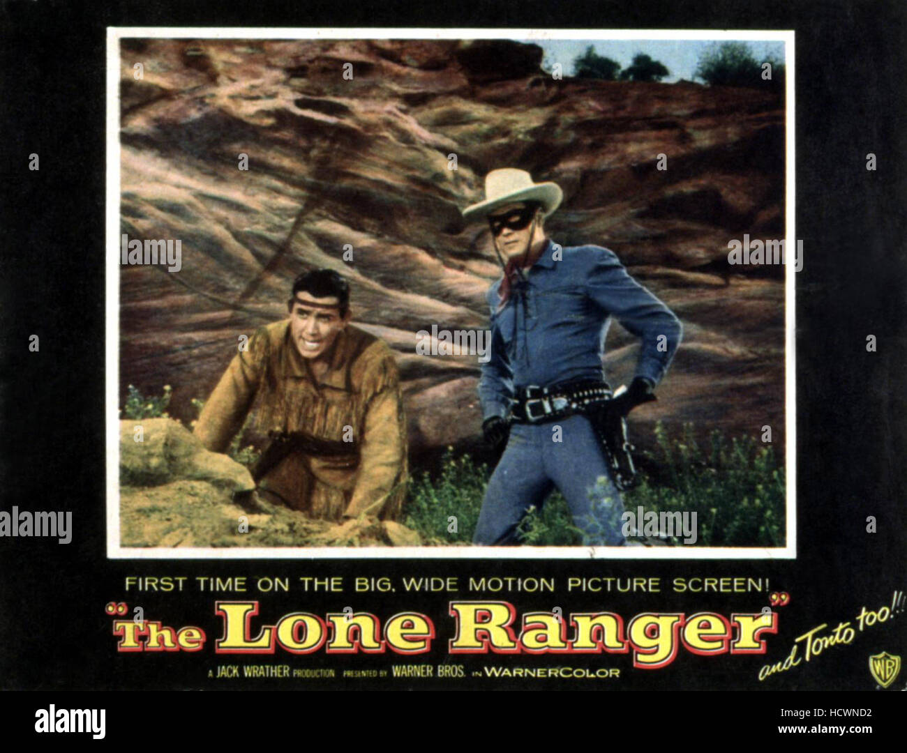 THE LONE RANGER, Jay Silverheels, Clayton Moore, 1956 Stock Photo - Alamy