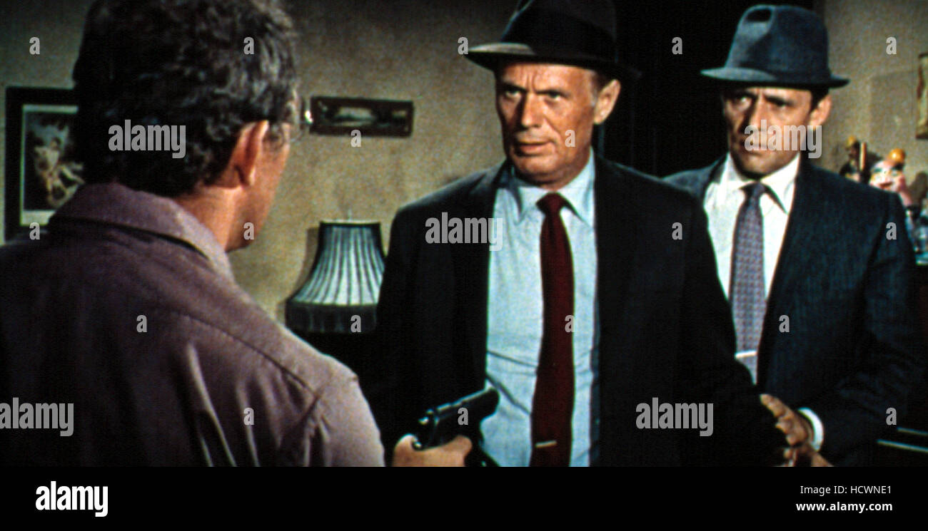 MADIGAN, Steve Ihnat, Richard Widmark, Harry Guardino, 1968 Stock Photo ...