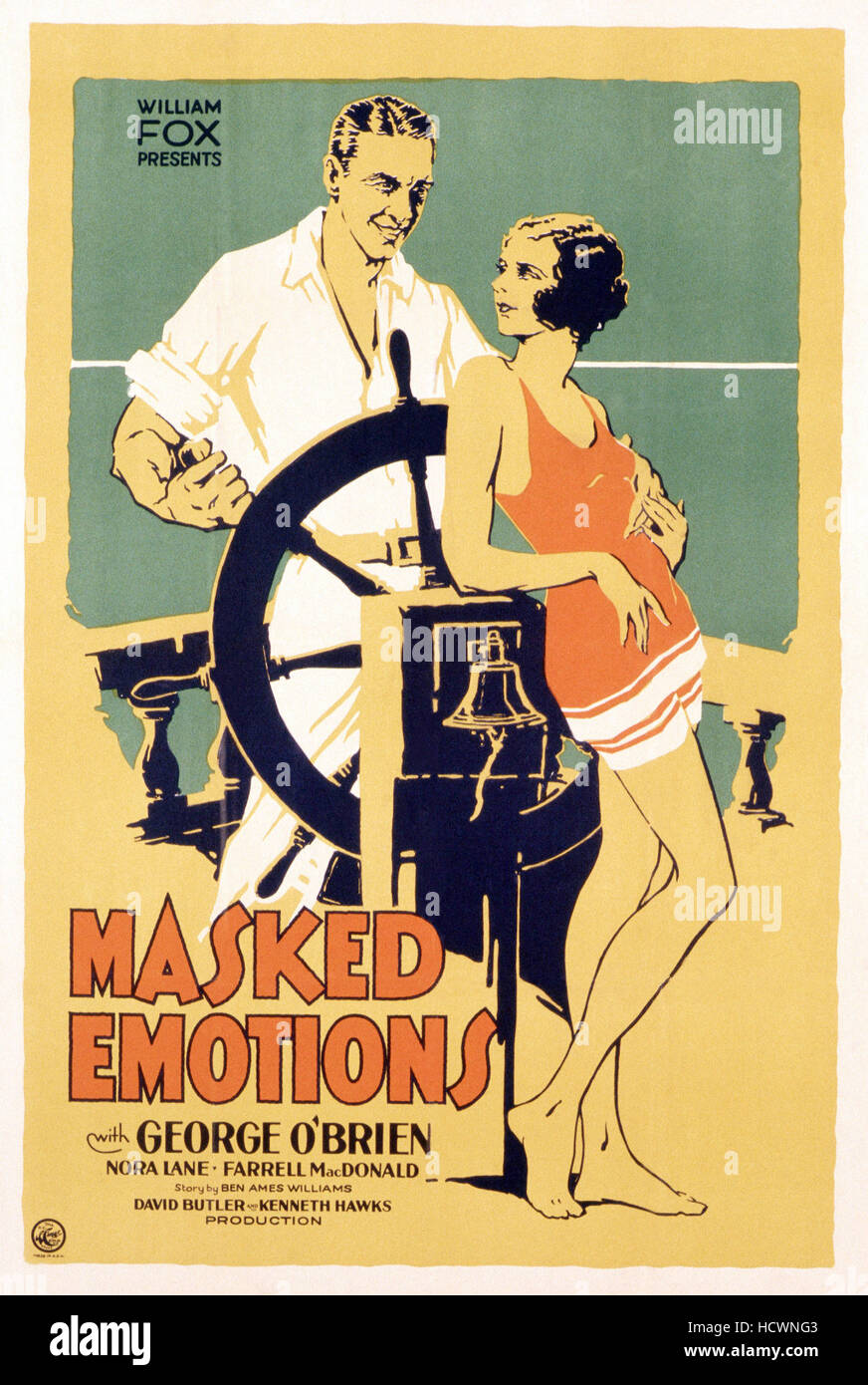 MASKED EMOTIONS, from left: George O'Brien, Nora Lane, 1929, TM ...