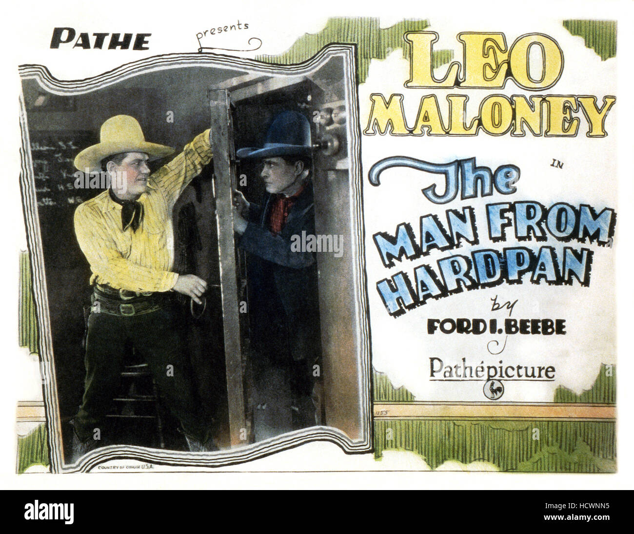 THE MAN FROM HARDPAN, Leo Maloney (left), 1927 Stock Photo - Alamy