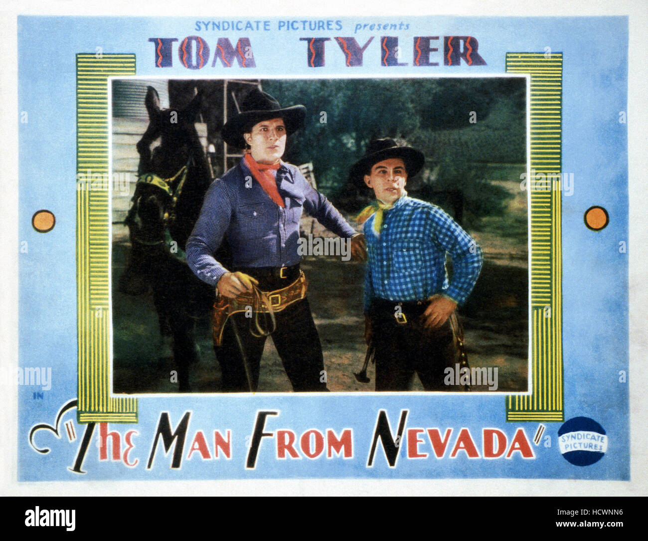 THE MAN FROM NEVADA, Tom Tyler (left), 1929 Stock Photo - Alamy
