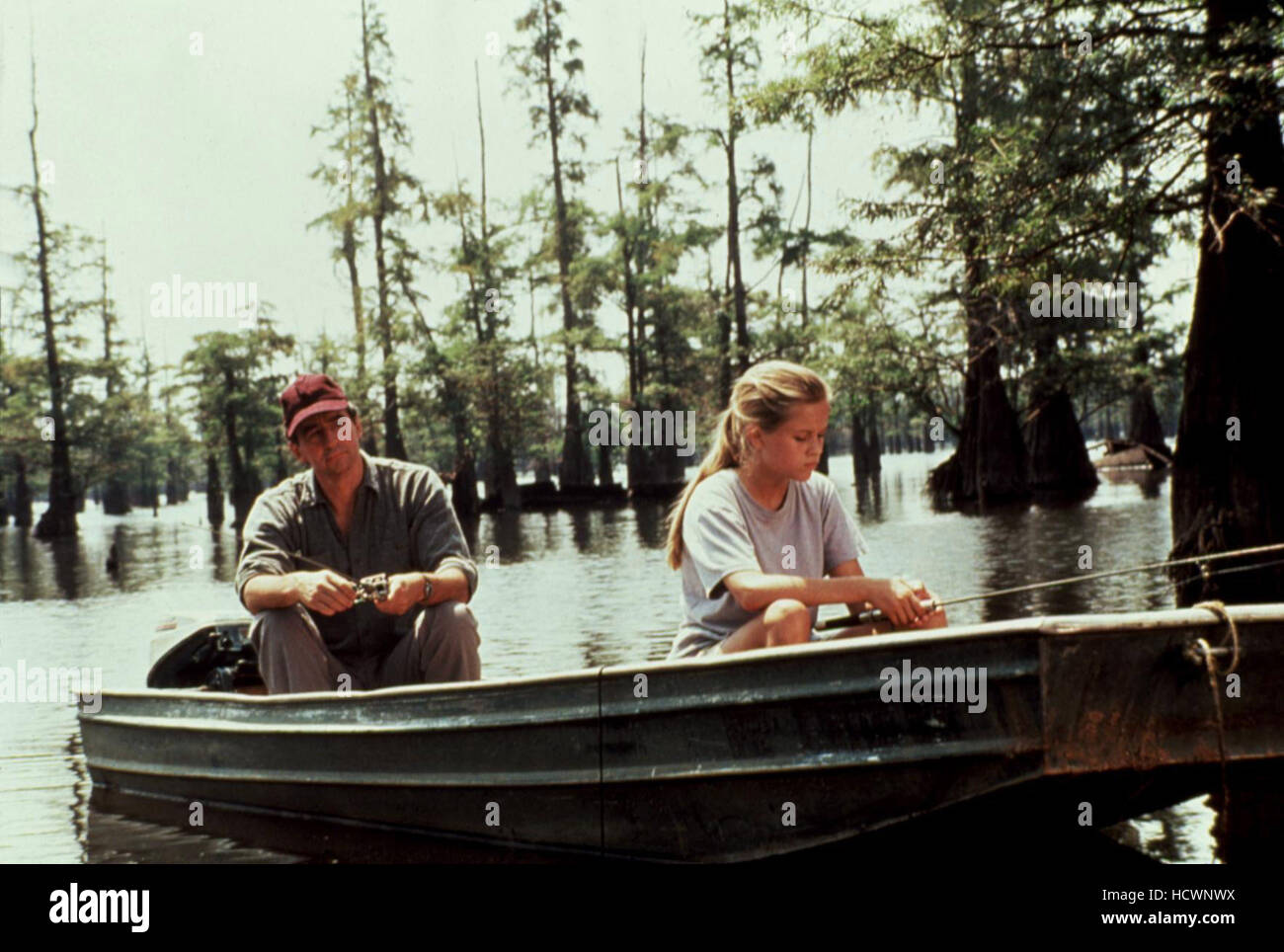 MAN IN THE MOON, Sam Waterston, Reese Witherspoon, 1991, fishing in the ...