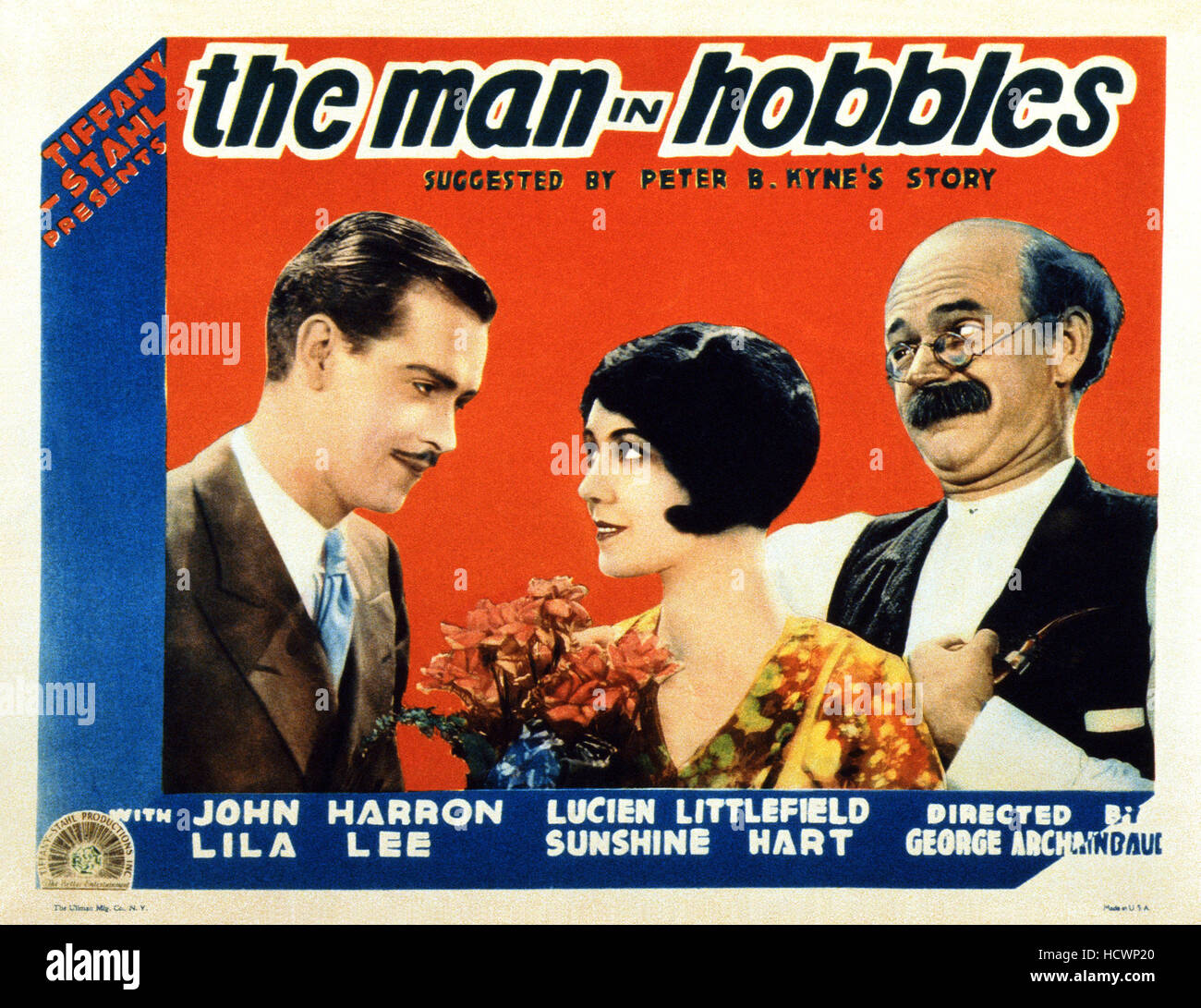 THE MAN IN HOBBLES, from left: John Harron, Lila Lee, Lucien ...