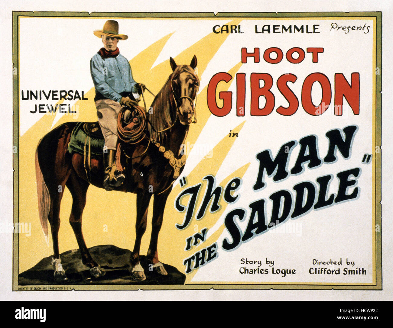 THE MAN IN THE SADDLE, Hoot Gibson, 1926 Stock Photo - Alamy