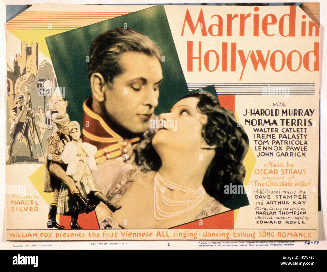 MARRIED IN HOLLYWOOD, face to face from left: J. Harold Murray, Norma ...