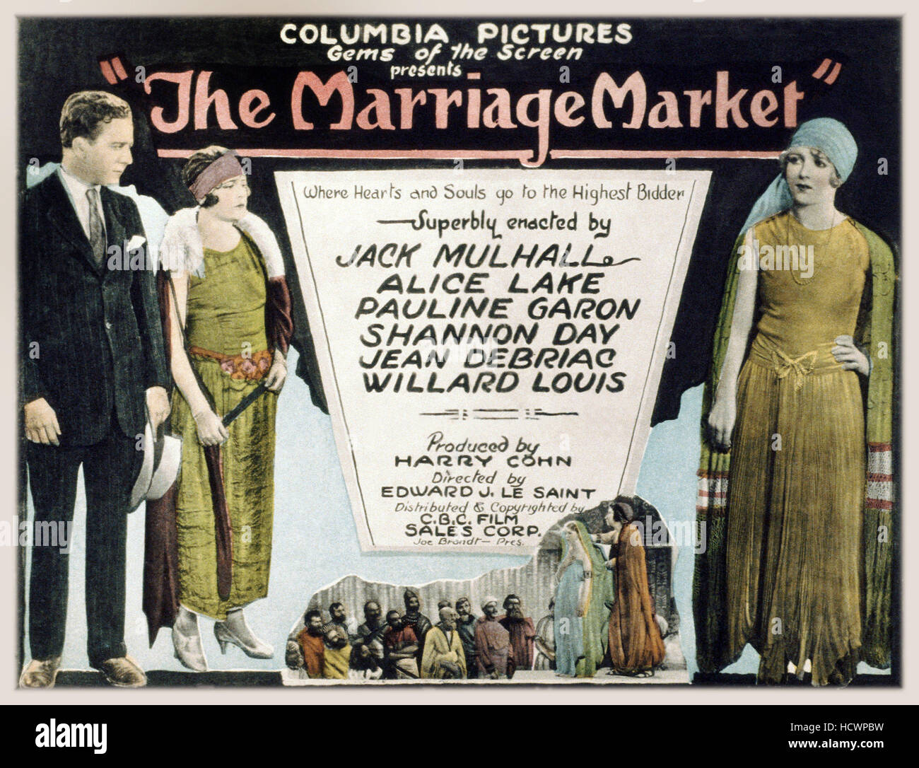 THE MARRIAGE MARKET, from left: Jack Mulhall, Alice Lake, Pauline Garon ...