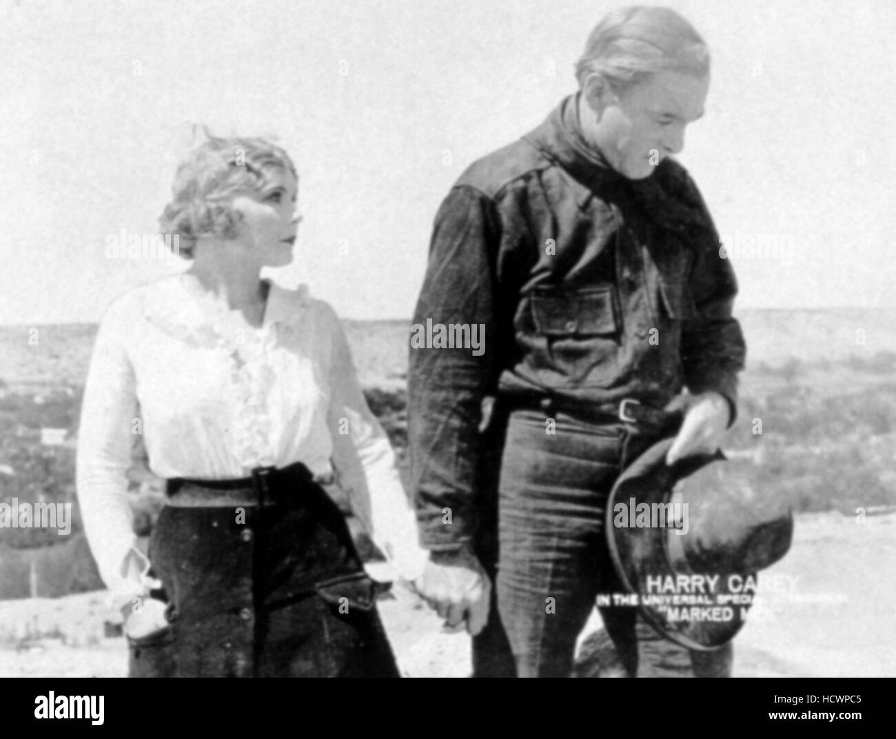 MARKED MEN, Winifred Westover, Harry Carey, 1919 Stock Photo - Alamy