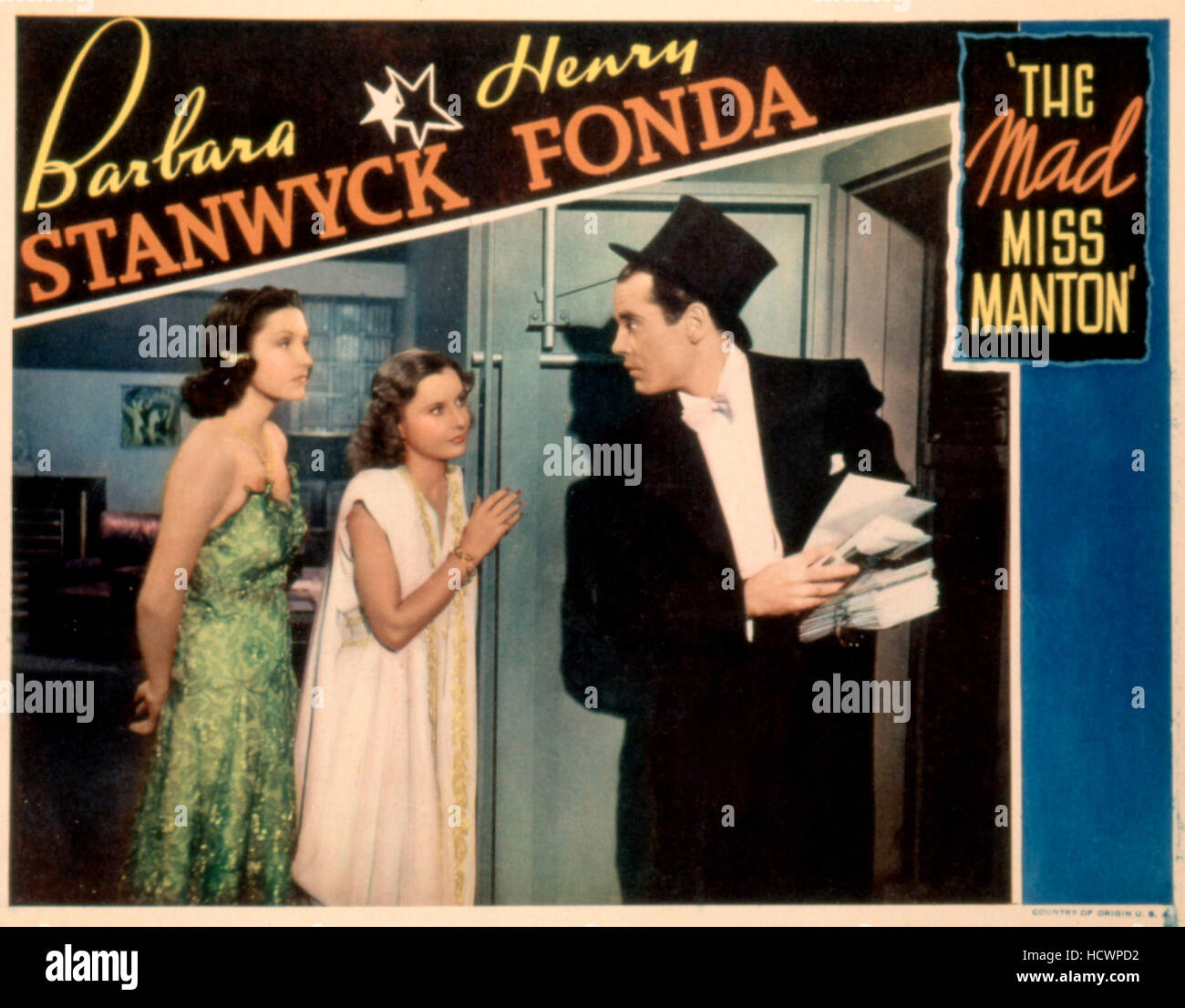 THE MAD MISS MANTON, US poster art, from left: Frances Mercer, Barbara ...