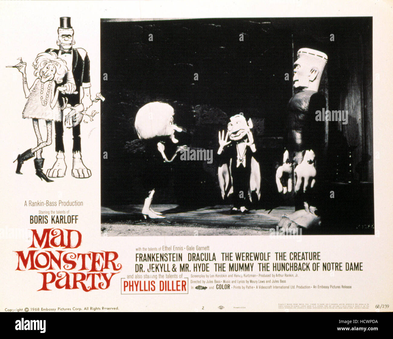 MAD MONSTER PARTY?, 1968, Phyllis Diller, Dracula & Frankenstein ...