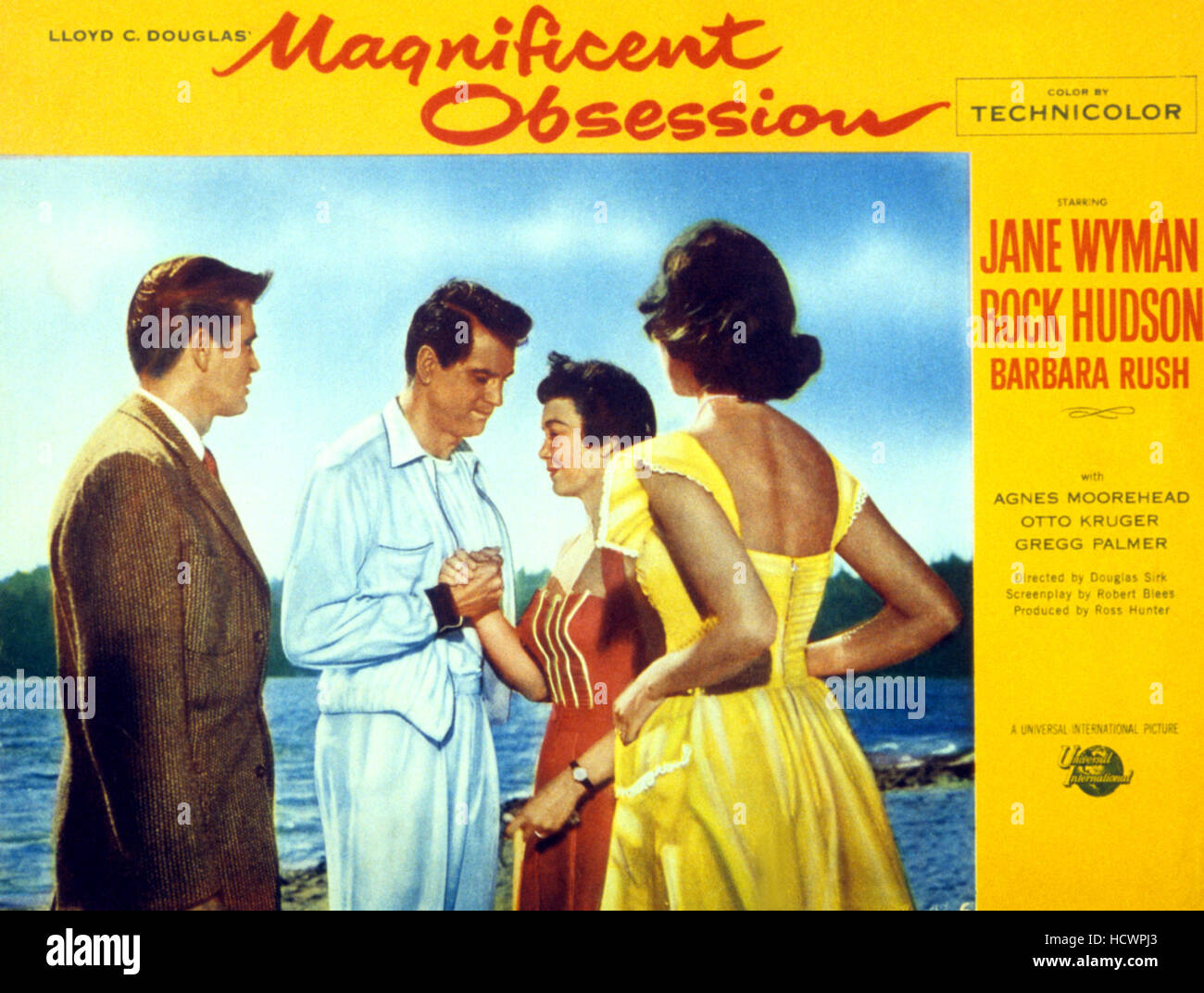 MAGNIFICENT OBSESSION, Rock Hudson, Jane Wyman, 1954 Stock Photo - Alamy