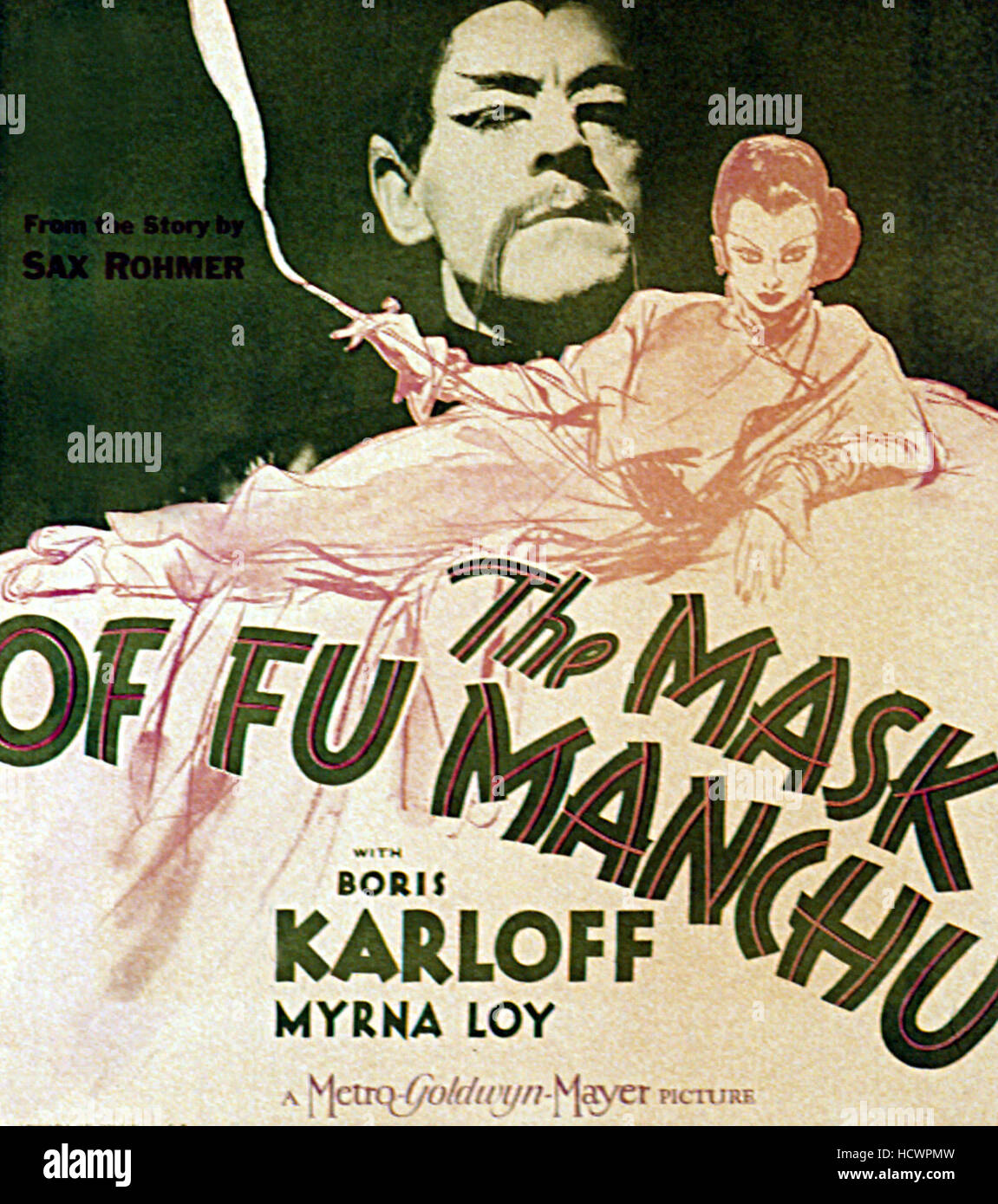 THE MASK OF FU MANCHU, Boris Karloff, 1932 Stock Photo - Alamy
