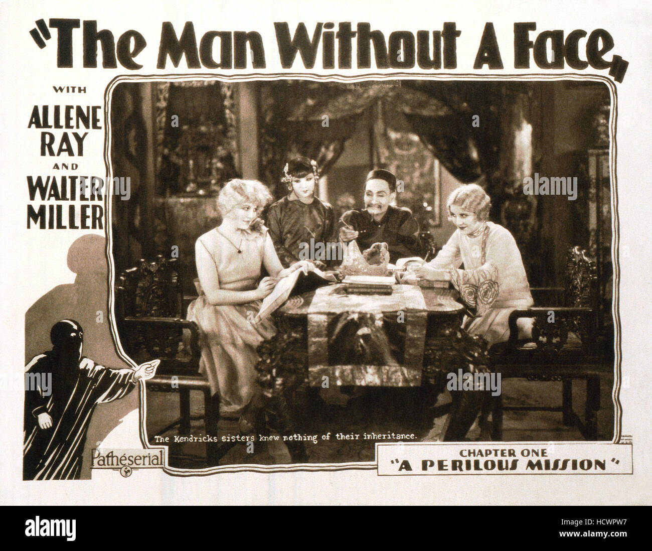 THE MAN WITHOUT A FACE, from left: Allene Ray, Toshia Mori, Sojin ...