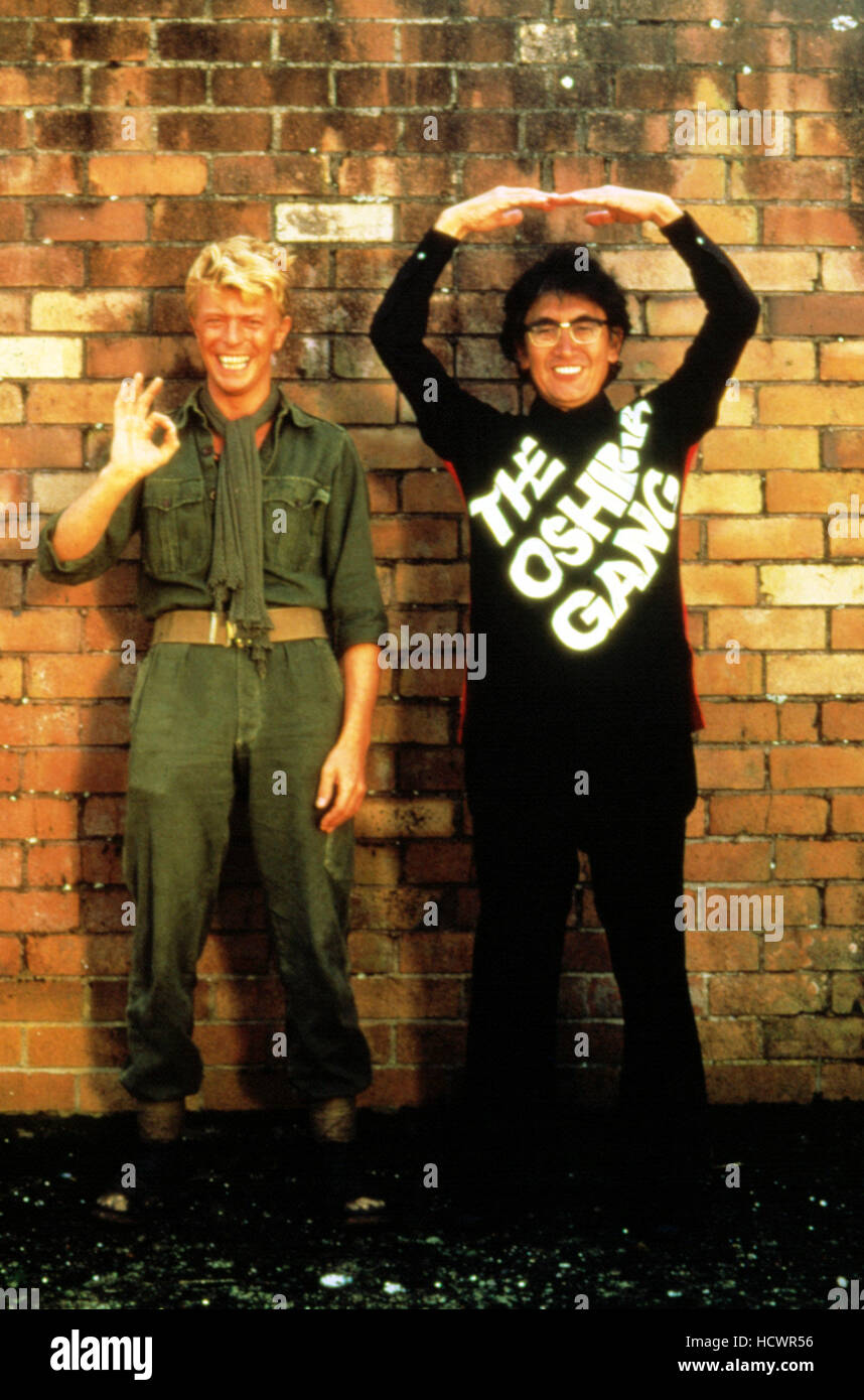 MERRY CHRISTMAS MR. LAWRENCE, David Bowie, director Nagisa Oshima on set, 1983 Stock Photo - Alamy